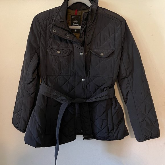 GAP | Jackets & Coats | Gap Charcoal Quilted Semipuffy Jacket Winter ...